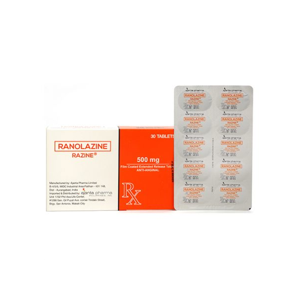 Buy Razine ranolazine 500mg extended-release tablet 1's online with ...